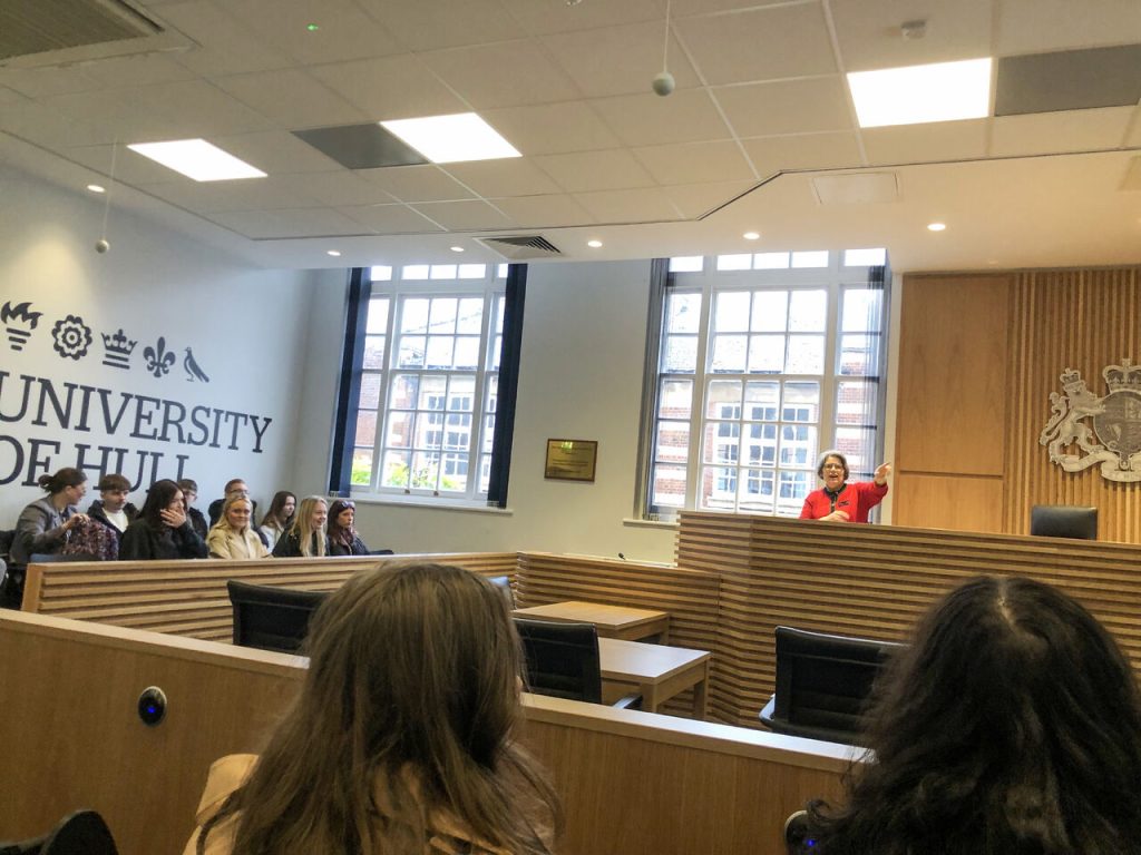 A-level Law students at the University of Hull - Monoux Sixthform College